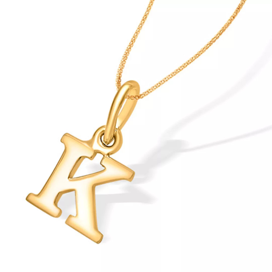 Buy Alphabet Gold Pendant Designs for Women Online – PNG Jewellers