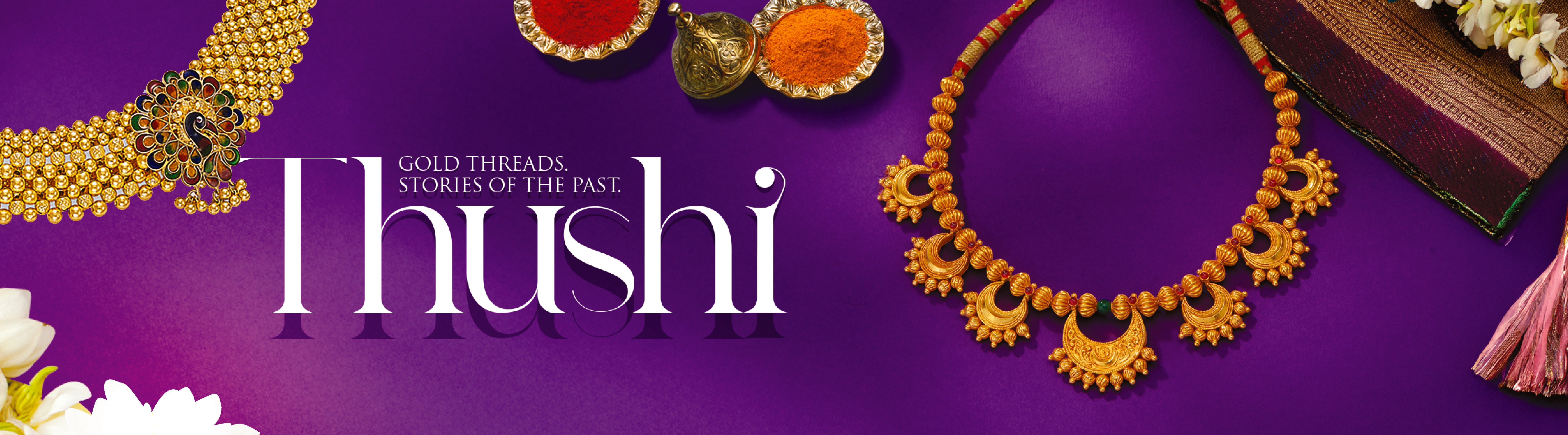 Gold Thushi - Buy Traditional Necklace Designs for Women Online – PNG ...