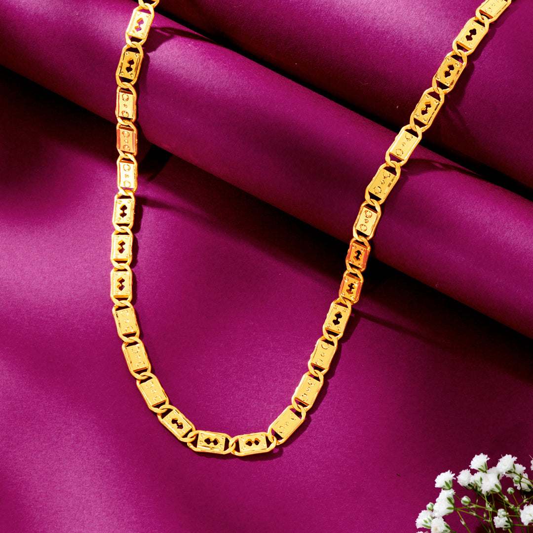 Buy Opulent Arc Gold Chain For Men And Women Online at Best Price in ...